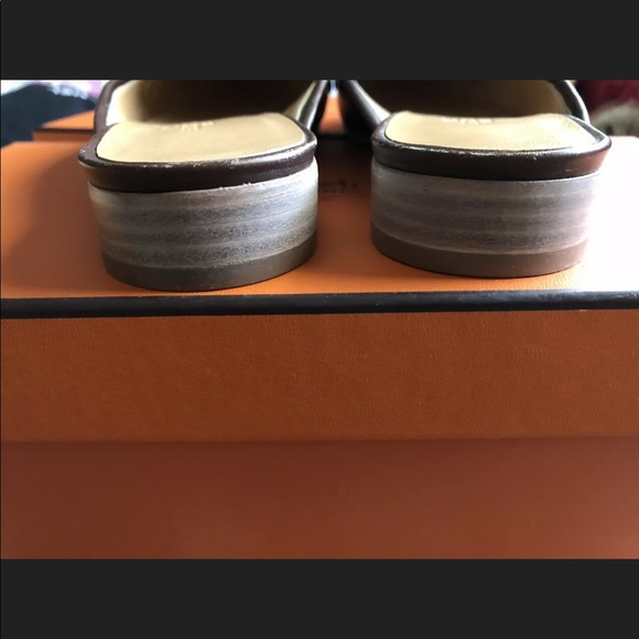 Hermes | Shoes | Hermes Semelle Cuir Mules 365 | Poshmark